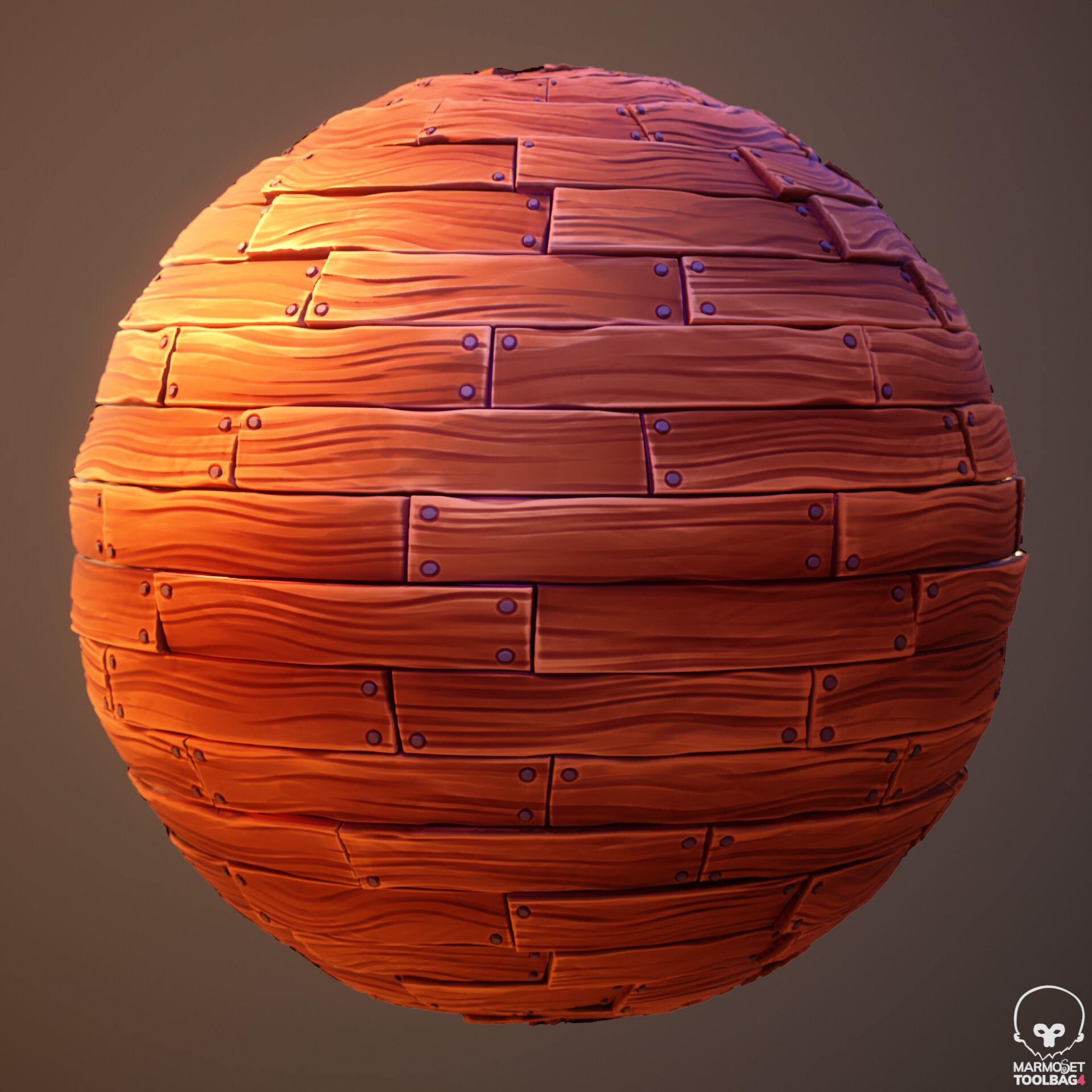 ArtStation - Stylized Wooden Planks Material