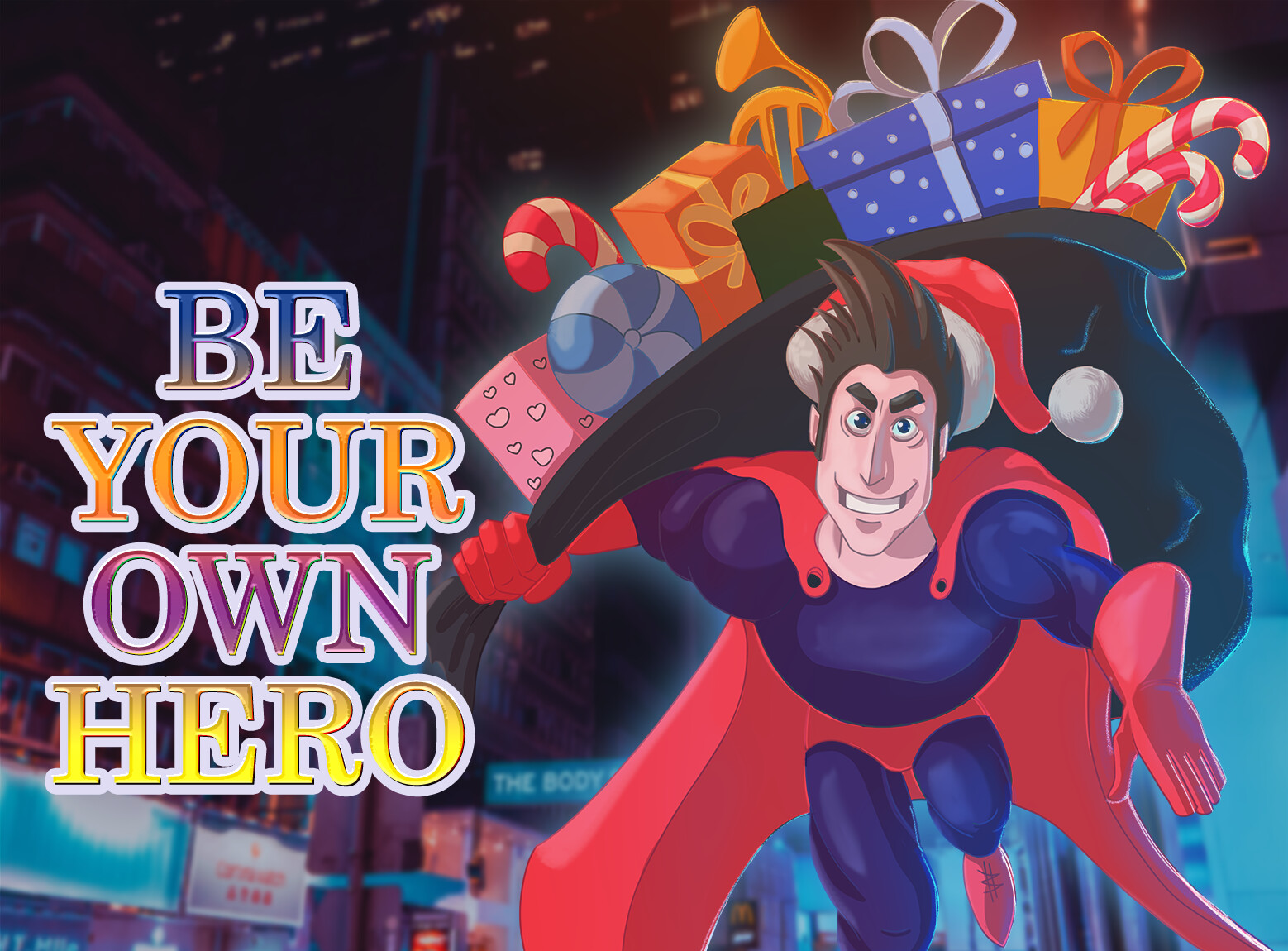 ArtStation - Christmas Superhero character design