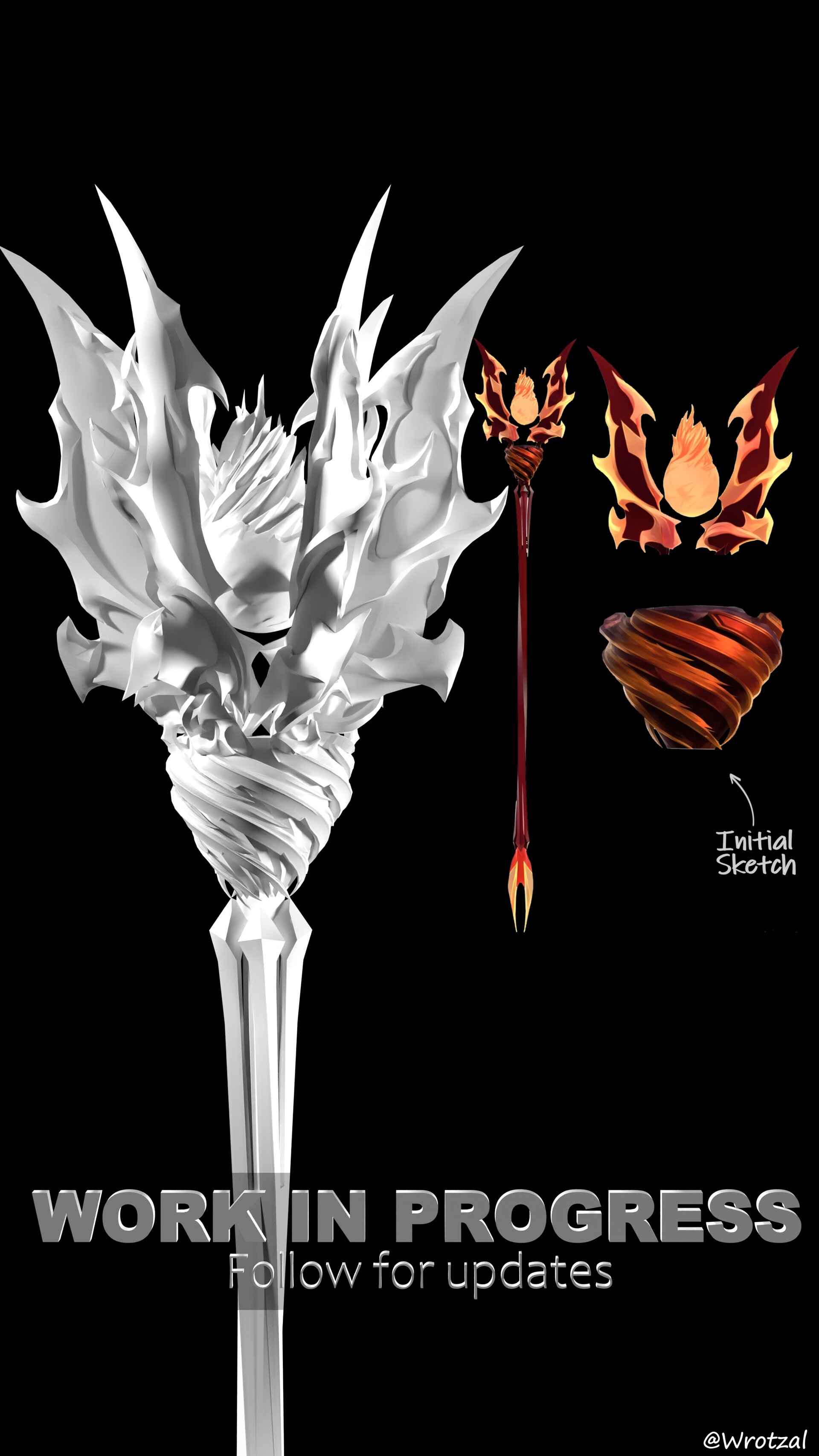 ArtStation - Fire Staff (WIP)