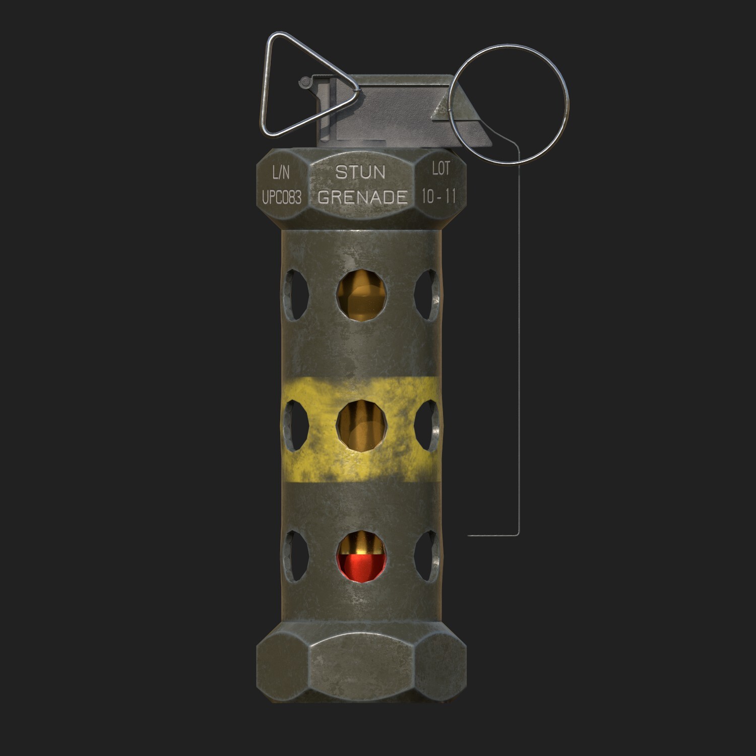 ArtStation - 3D Game prop (stun grenade)