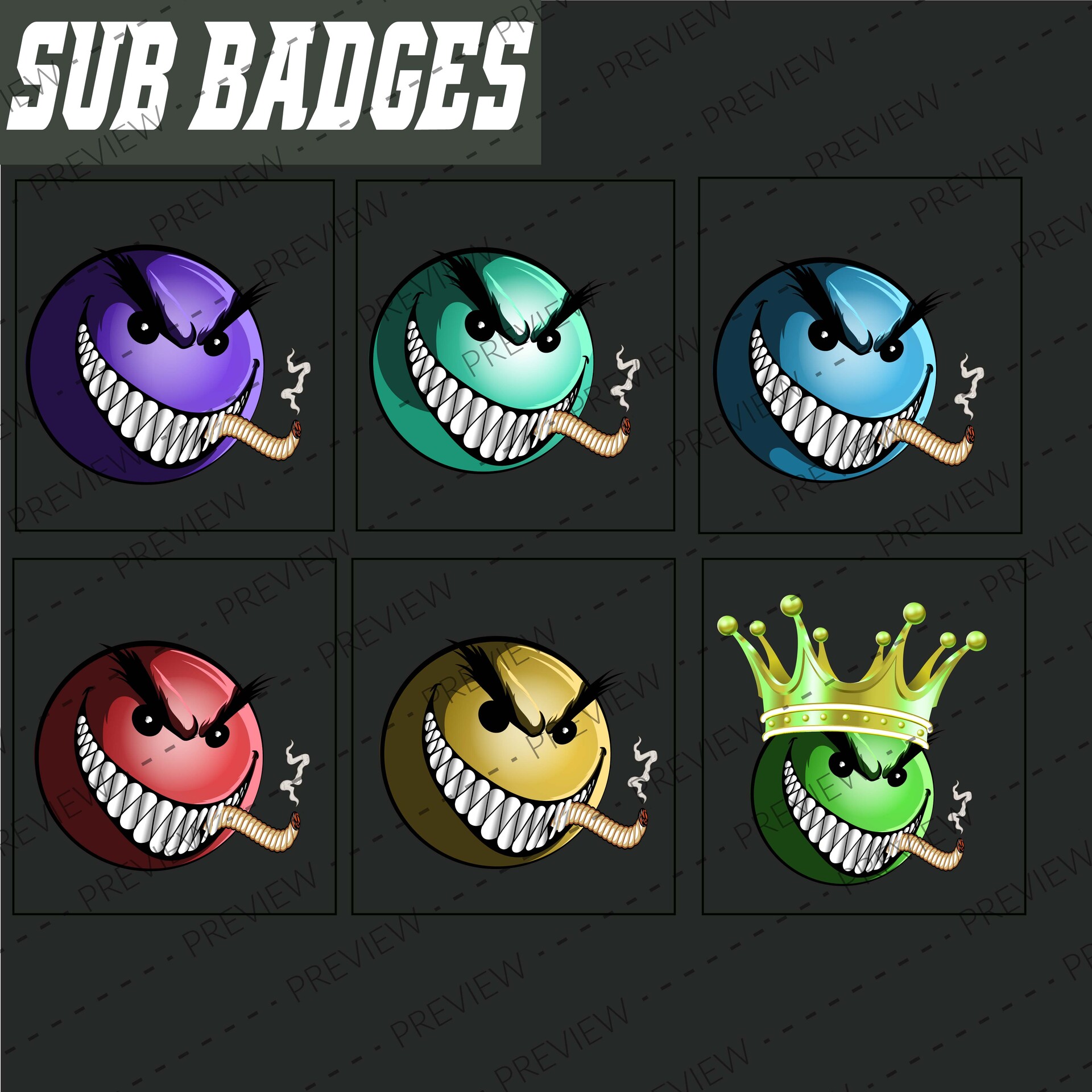 ArtStation - Sub Badges/Bit Badges