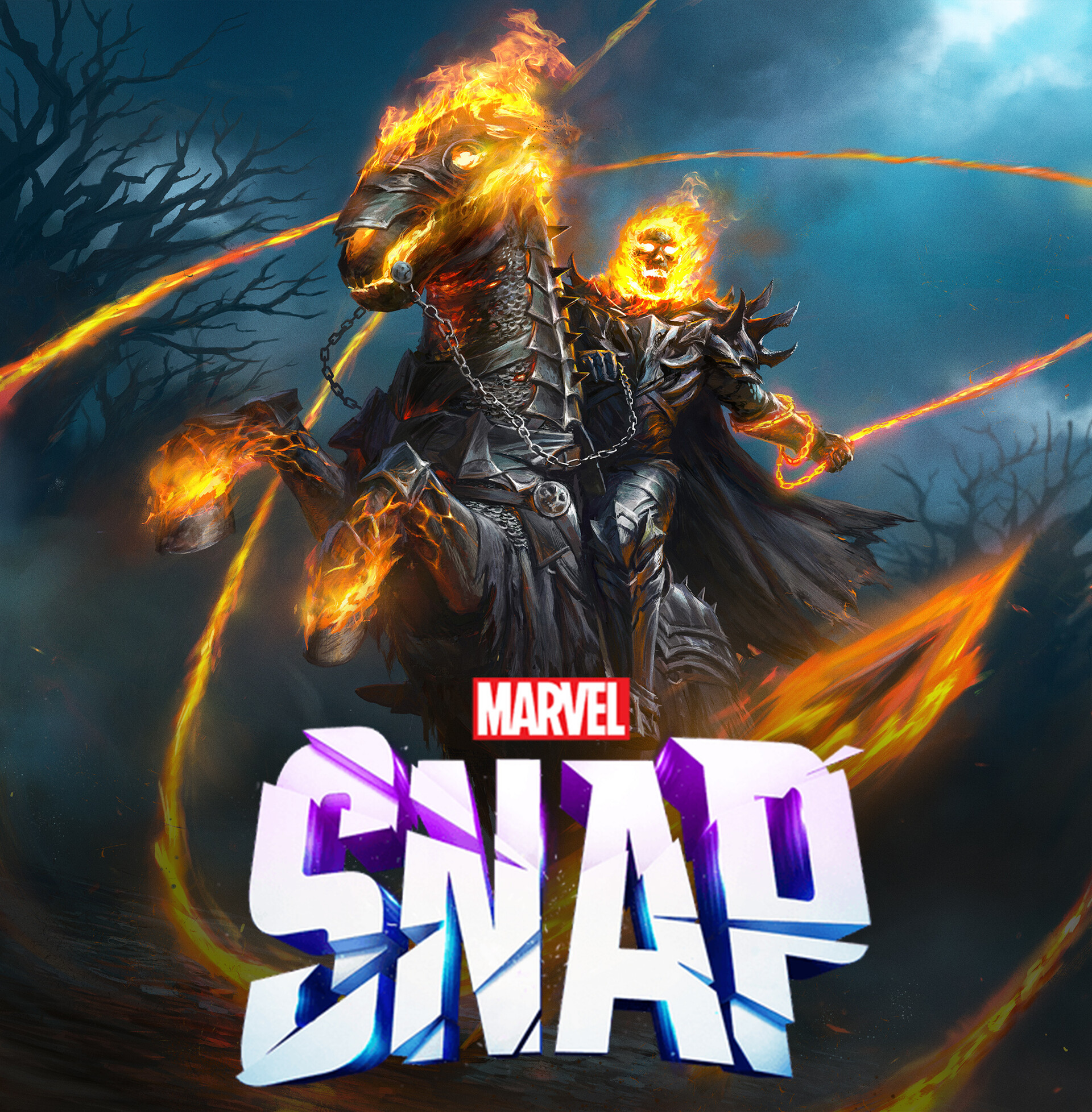 ArtStation - Marvel Snap: Fantasy Ghost Rider Variant