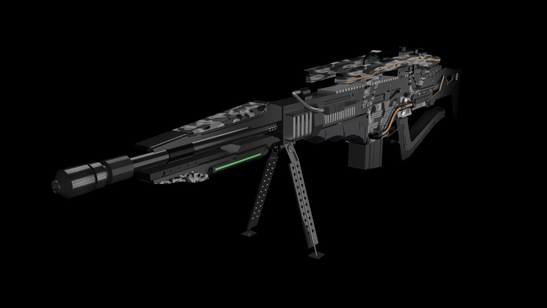 ArtStation - 3d gaming weapon