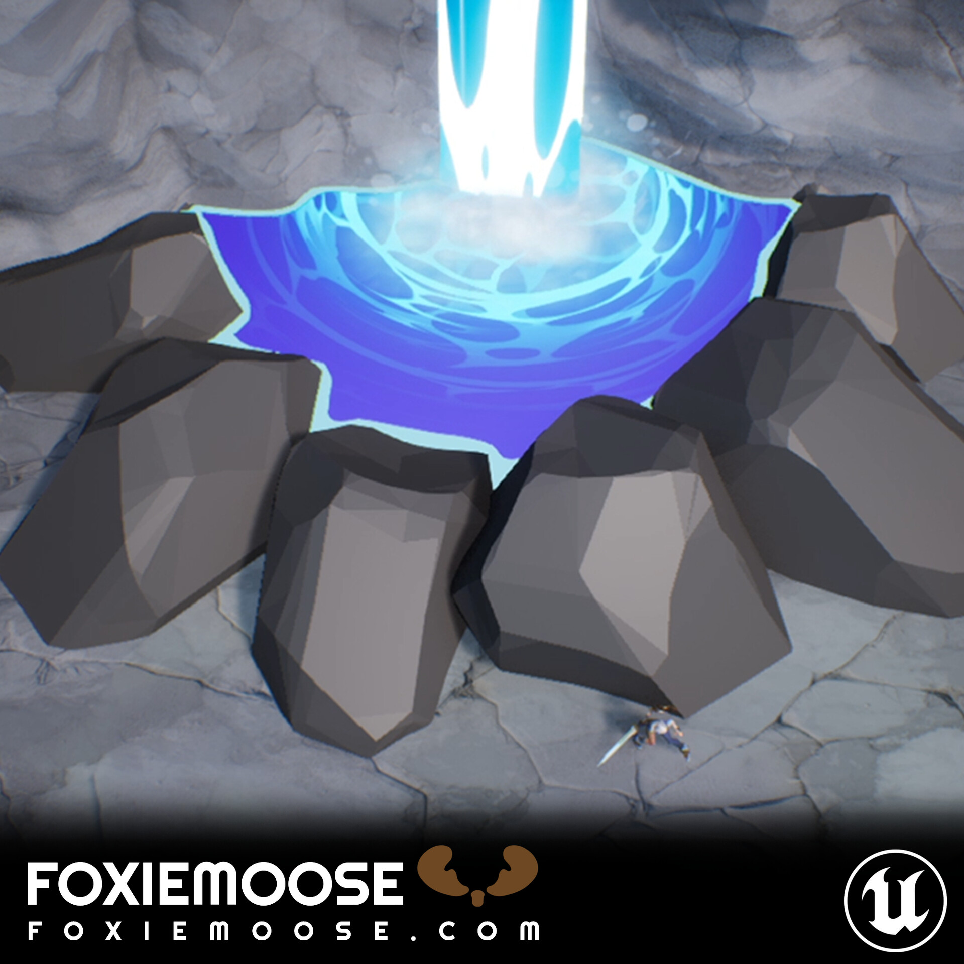 ArtStation - Stylized Waterfall VFX