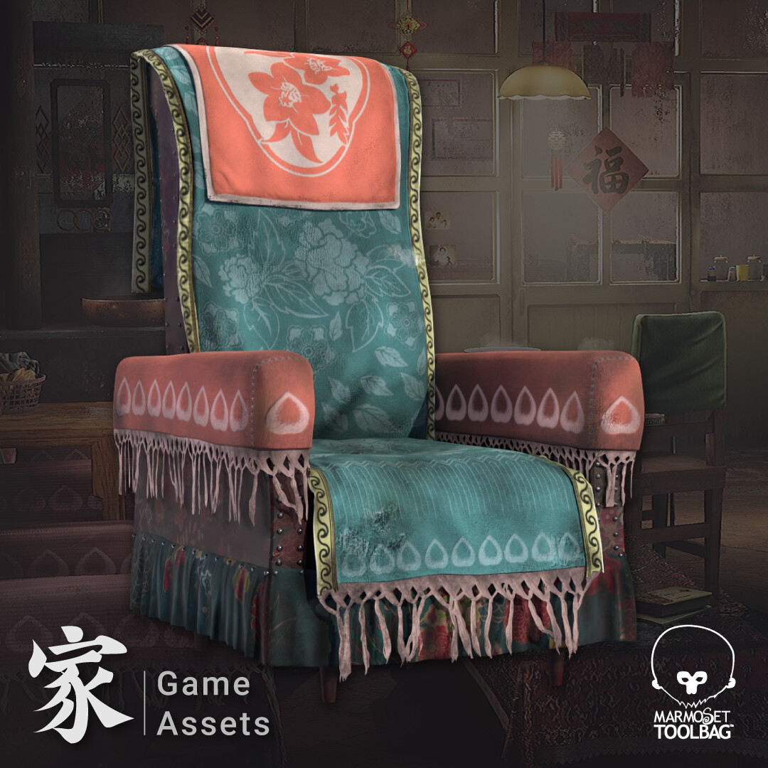 ArtStation - 家 Old Chinese House II - Props