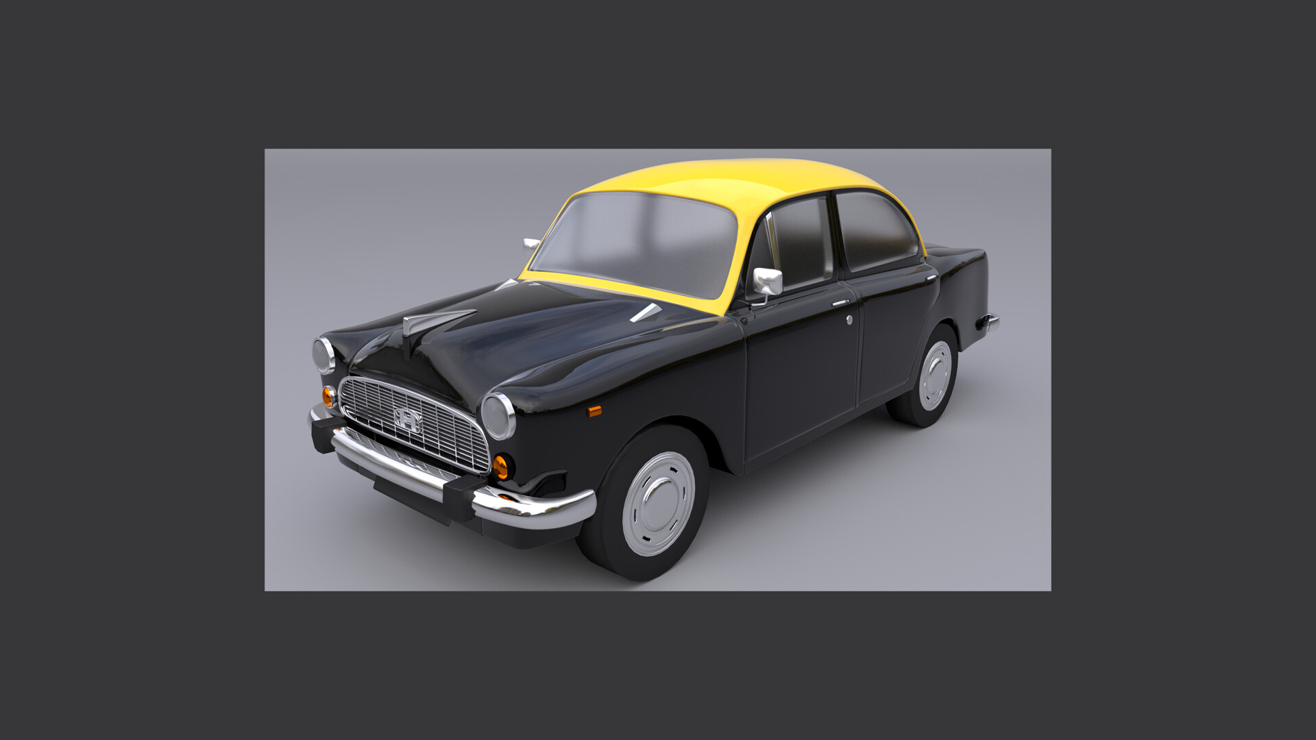 ArtStation - HINDUSTAN AMMBASSADOR CLASSIC 1999