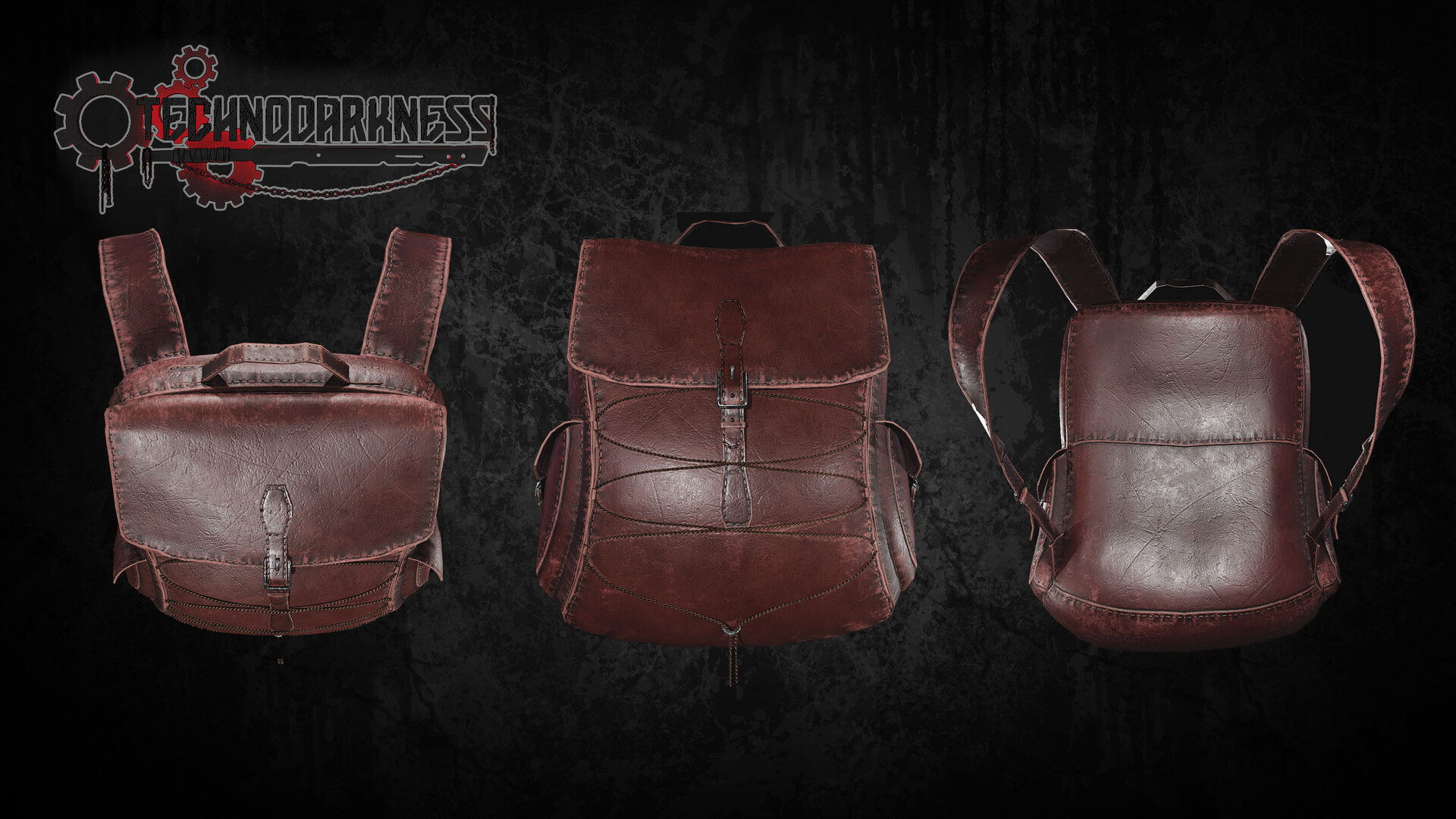 ArtStation - Leather backpack