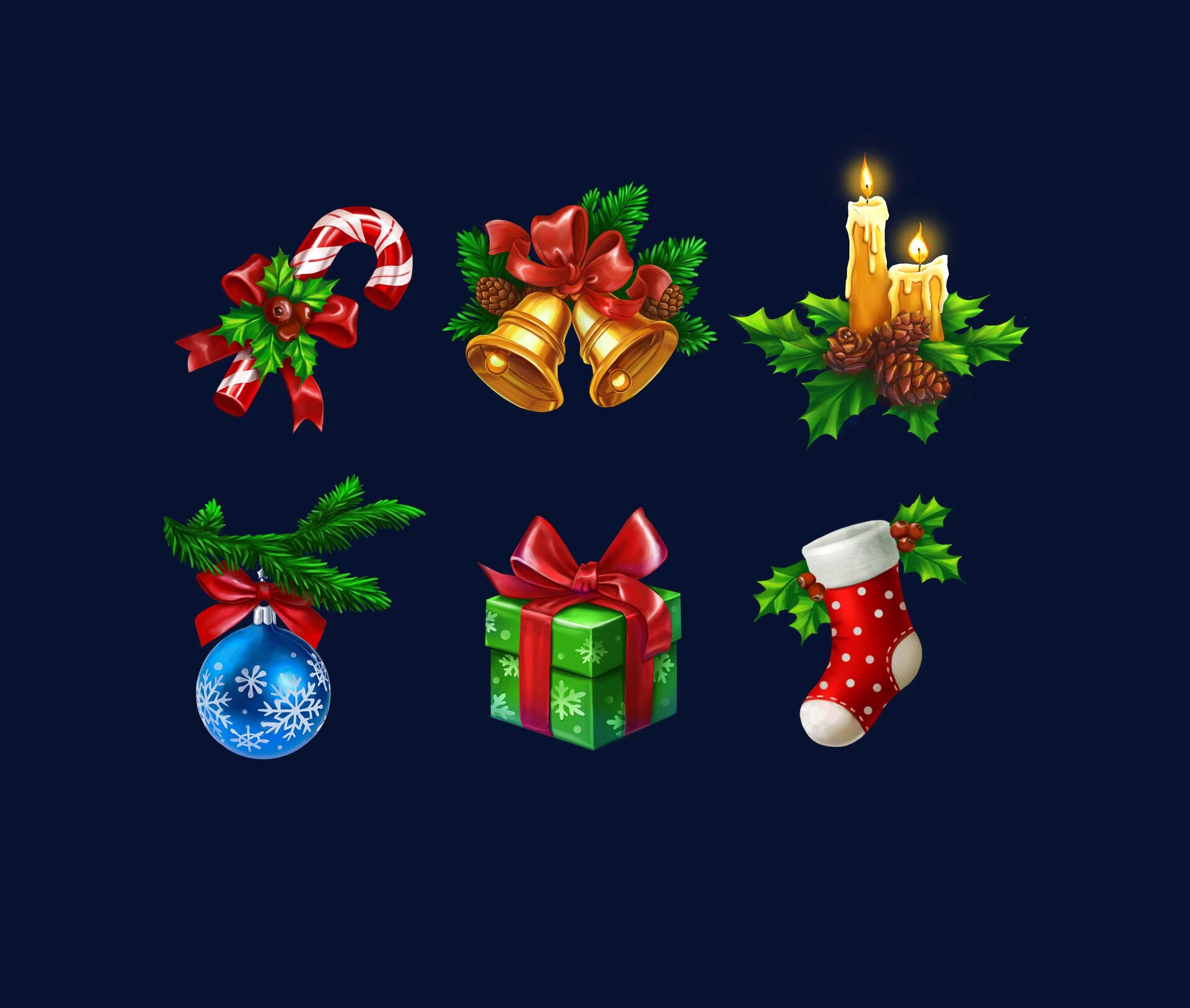 ArtStation - Christmas Icons