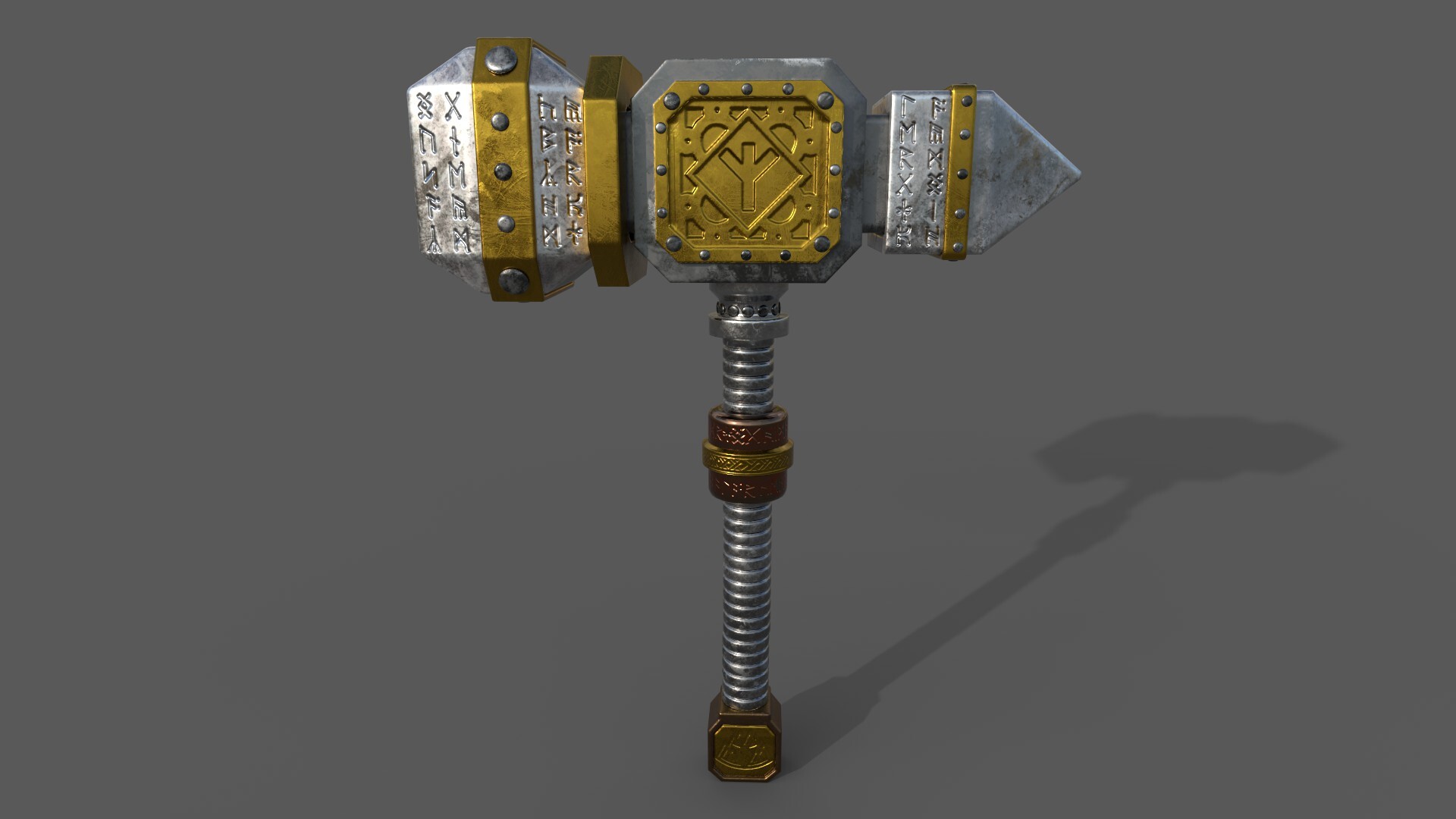 ArtStation - "Anzeige" the rune forging hammer