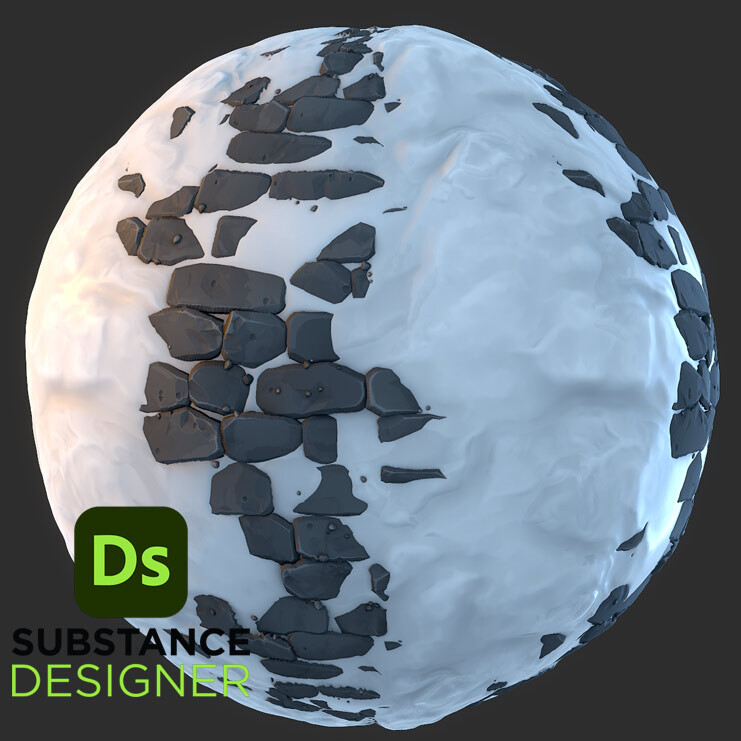 ArtStation - Stylized Snow Path - Substance 3D Designer