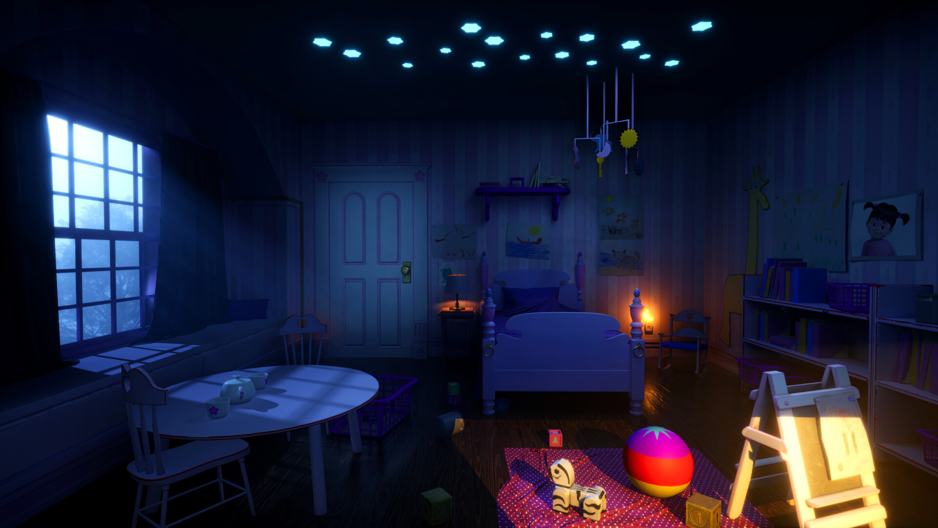 ArtStation - Boo's room from Monsters, Inc | Unreal Engine 5