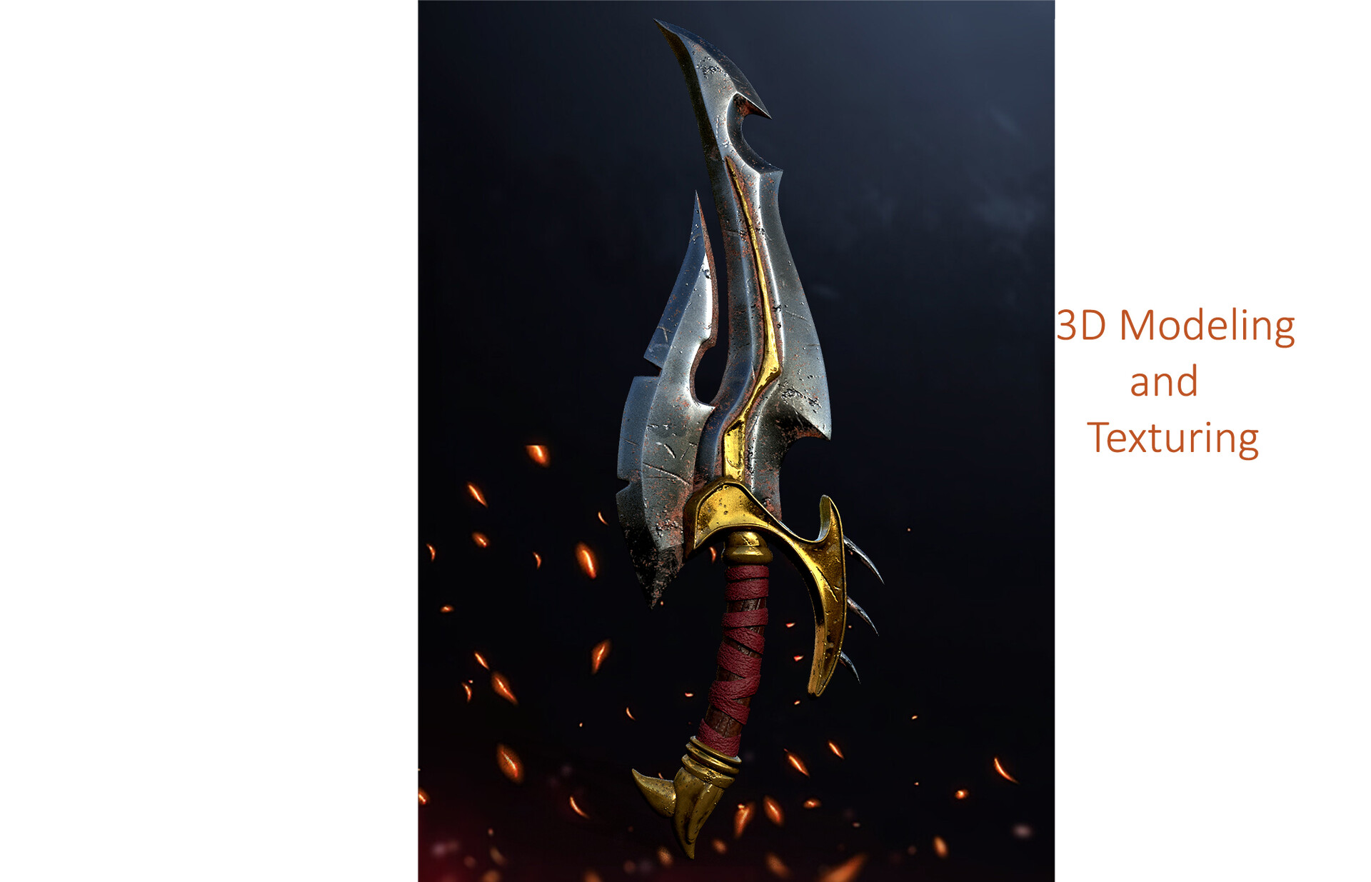 ArtStation - Gladiator Knife 3D Modeling and Texturing