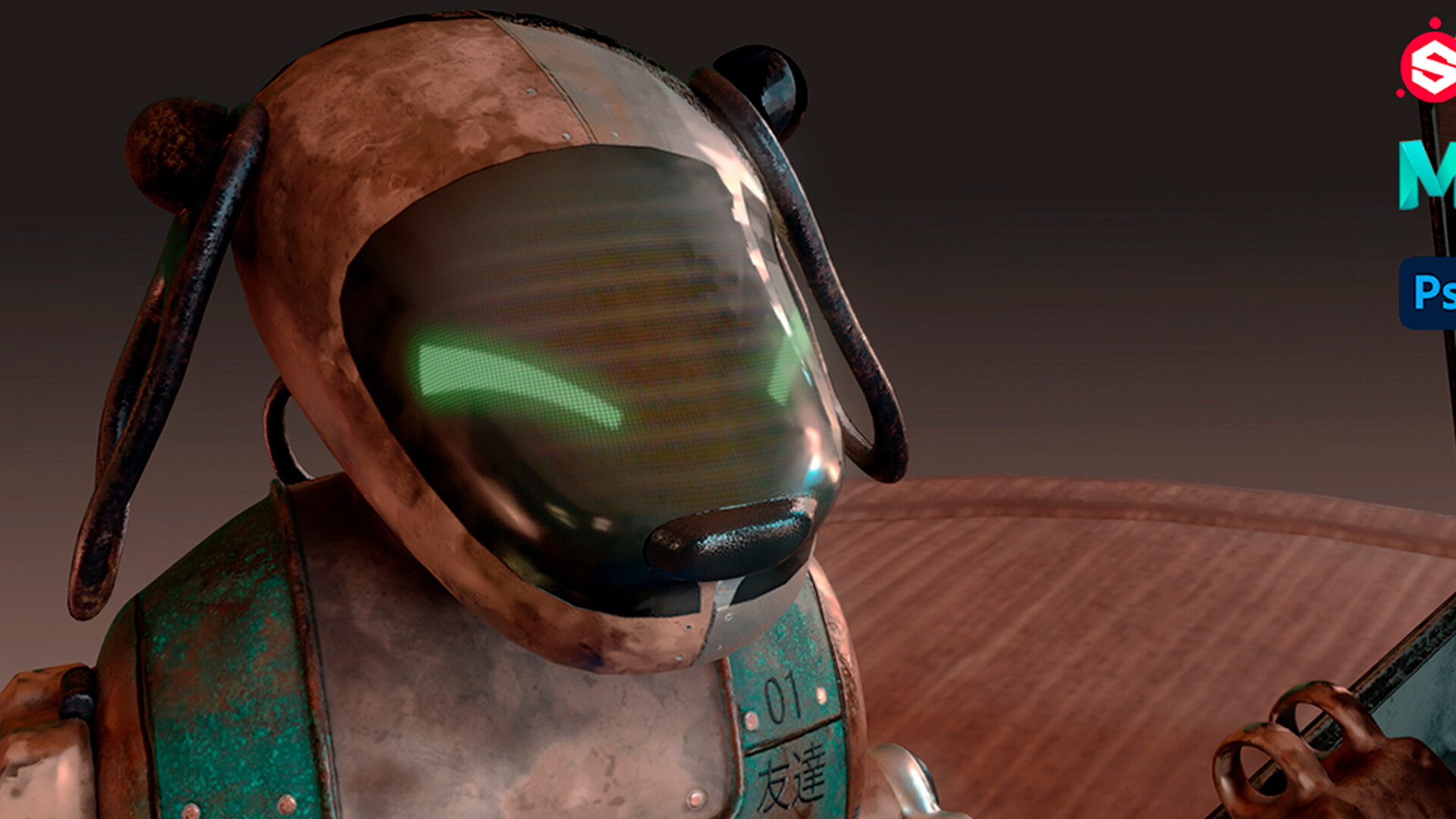 ArtStation - Scrap Robo-Dog 🐕 Shading&Texturing