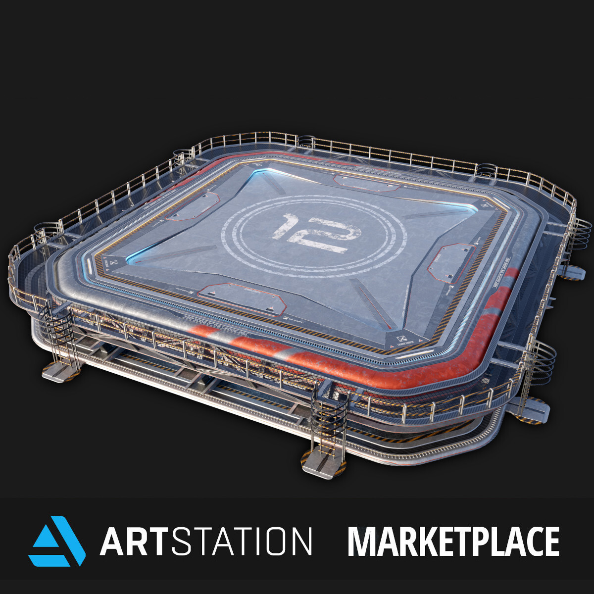 ArtStation - Sci-Fi Landing Pad