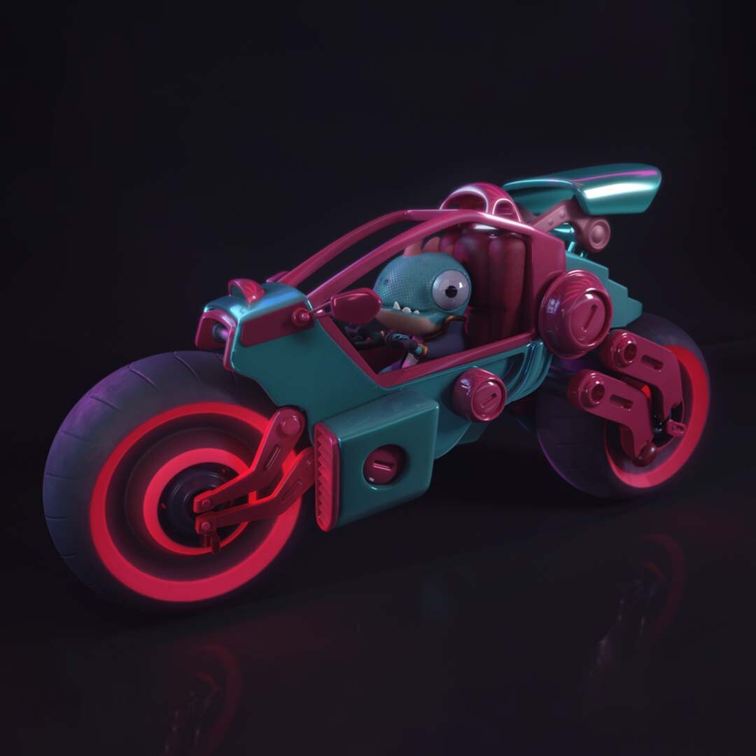 ArtStation - Animal Planet motorcycle