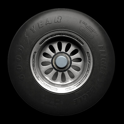 ArtStation - Goodyear aviation tire decal. (Learjet36)