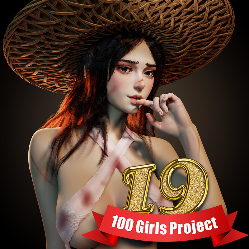 ArtStation - Blender实时 （girl 19）