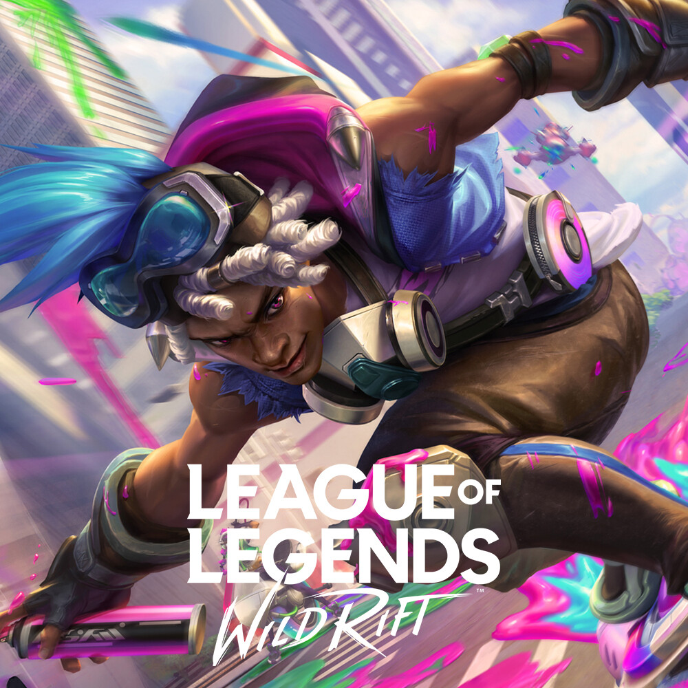 ArtStation - League of Legends：Wild Rift - ChromaCrash ekko Splash Art
