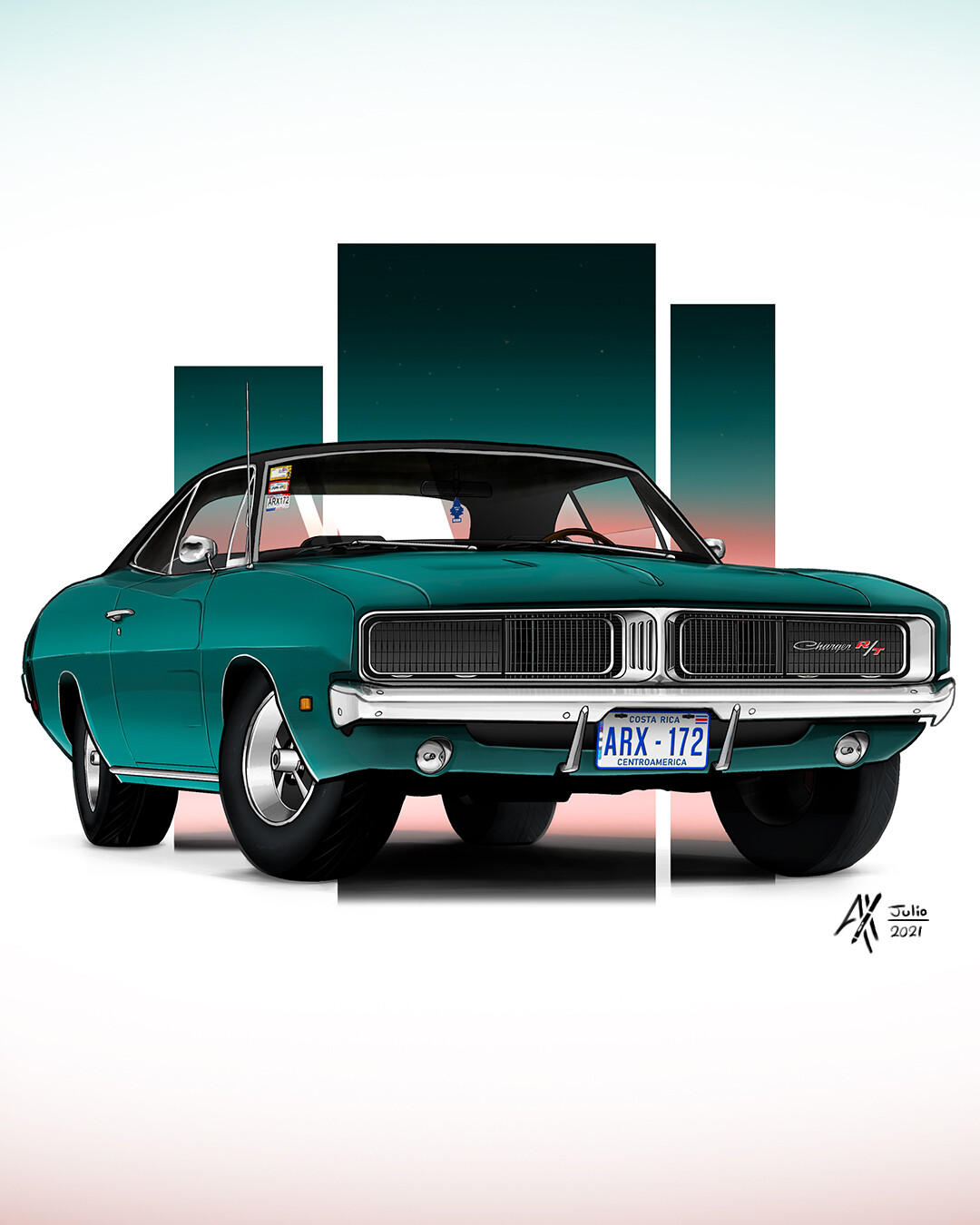 ArtStation - Dodge Charger 1969