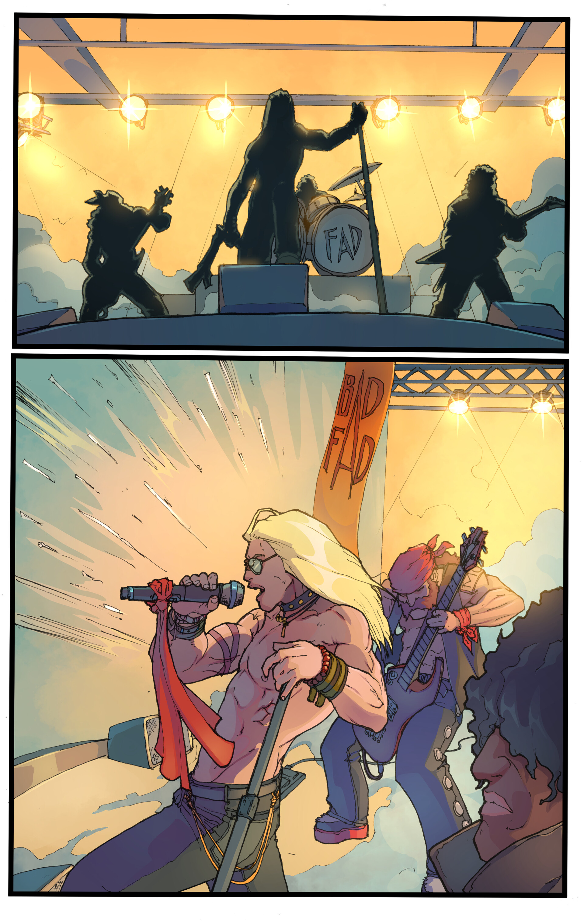 ArtStation - Comic book coloring for The Edge