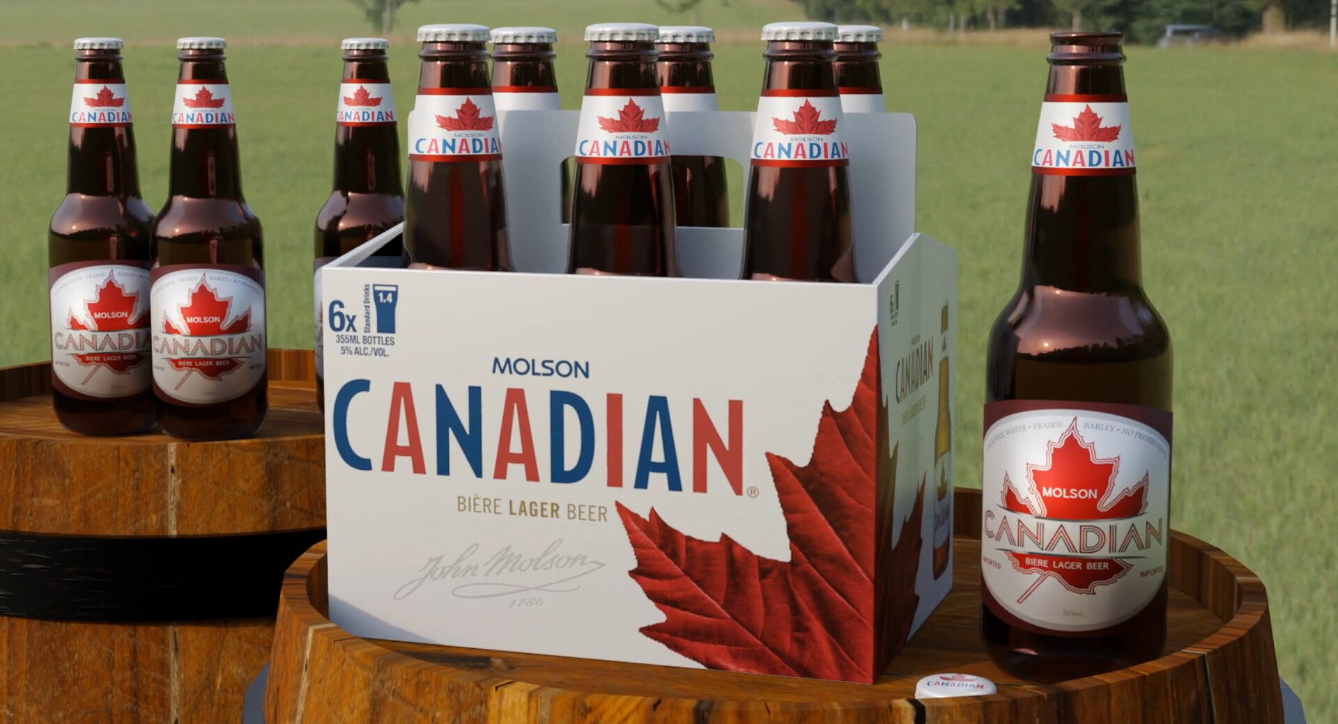 ArtStation - Beer Molson Canadian
