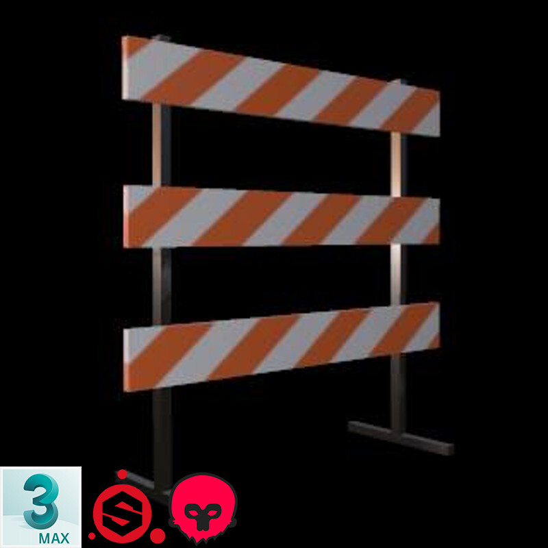 ArtStation - Small Construction Barricade