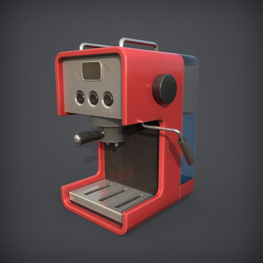 ArtStation - Stylized Coffee Maker