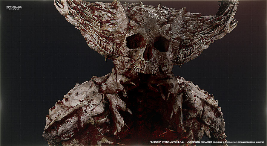 ArtStation - Skull Monster 03 - Game Assets