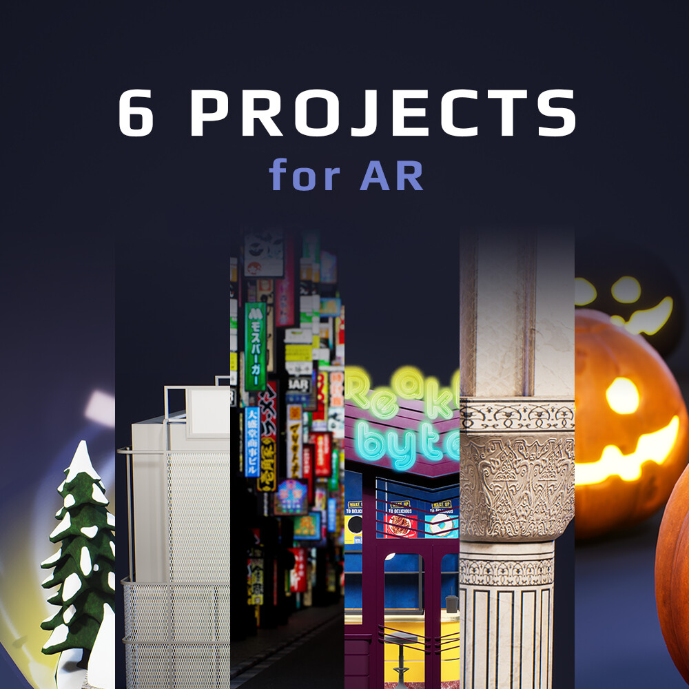 ArtStation - 6 Projects for AR filter
