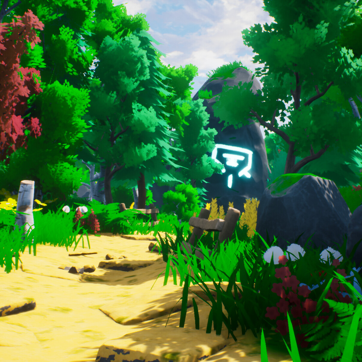 ArtStation - Stylized Forest Landscape