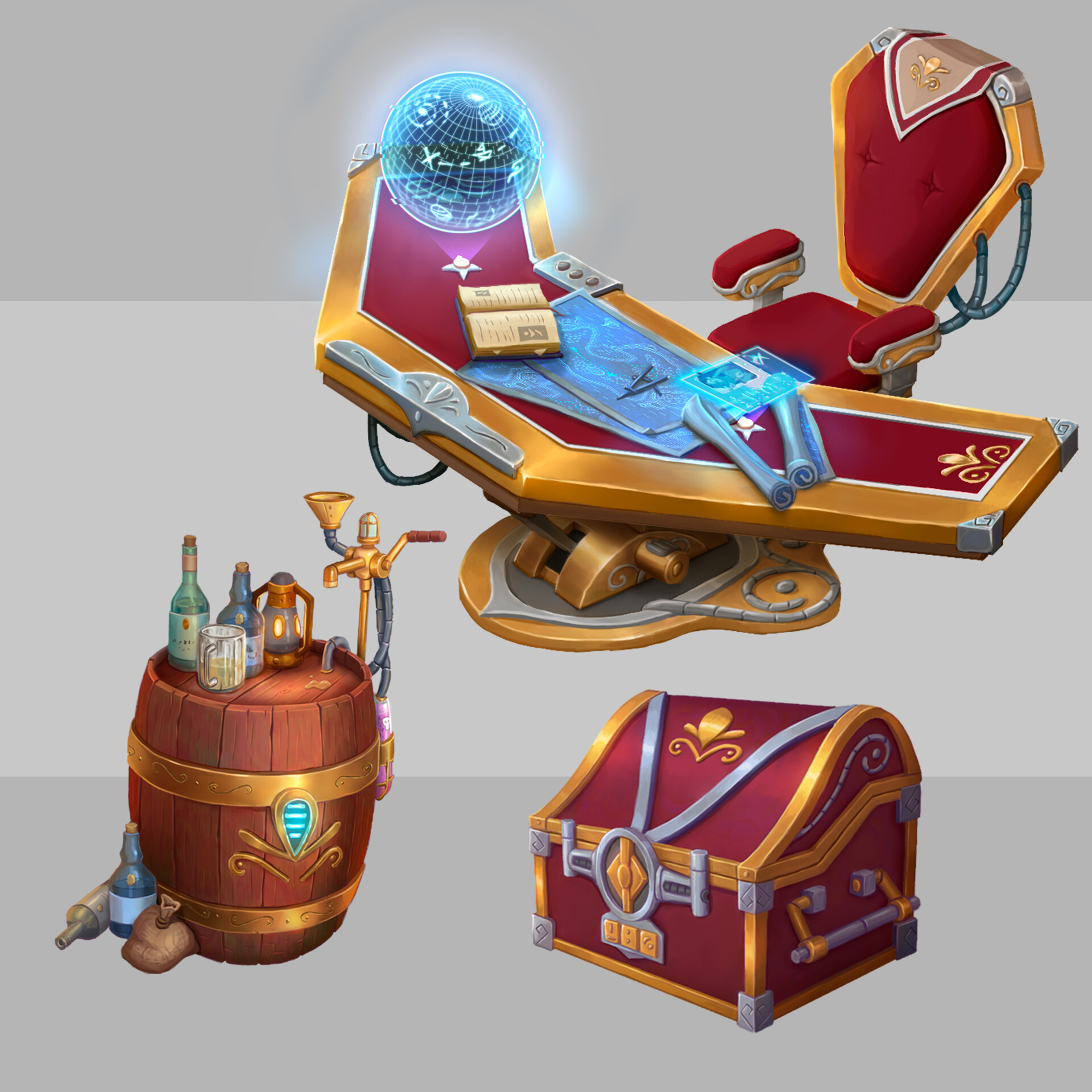 ArtStation - RED RACKAM PROPS