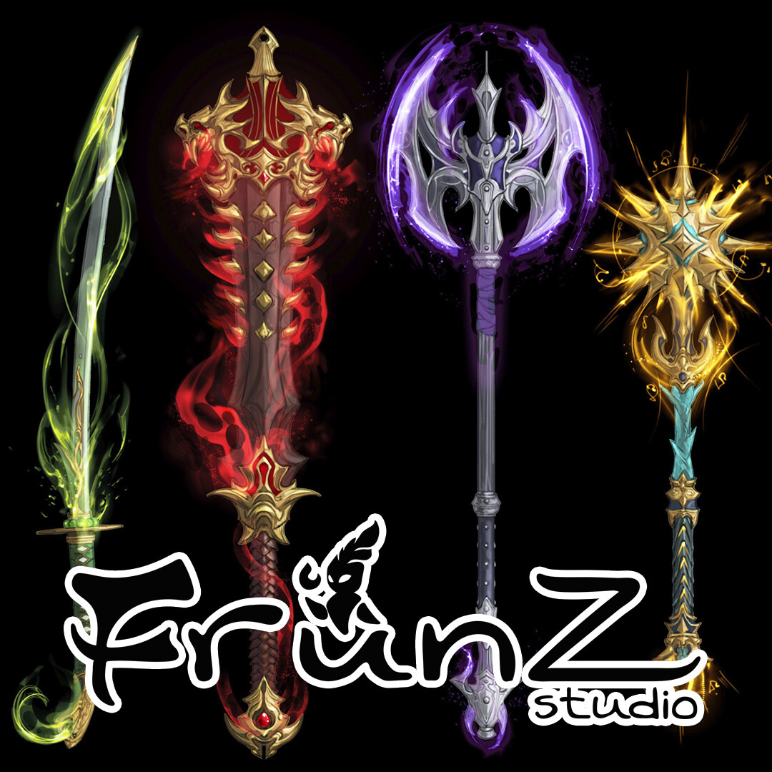ArtStation - Fantasy weapon set