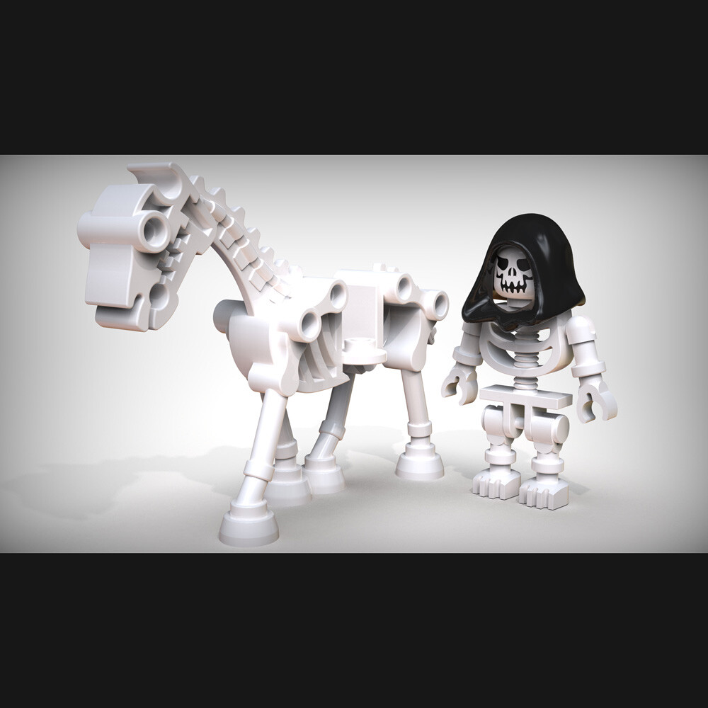 ArtStation - Lego Skeleton and Grim Reaper