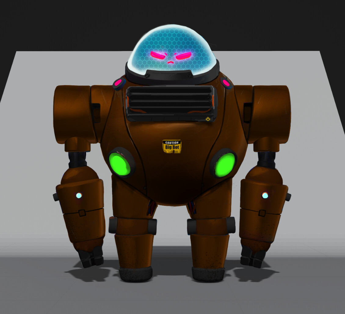 ArtStation - Caution Big Bot