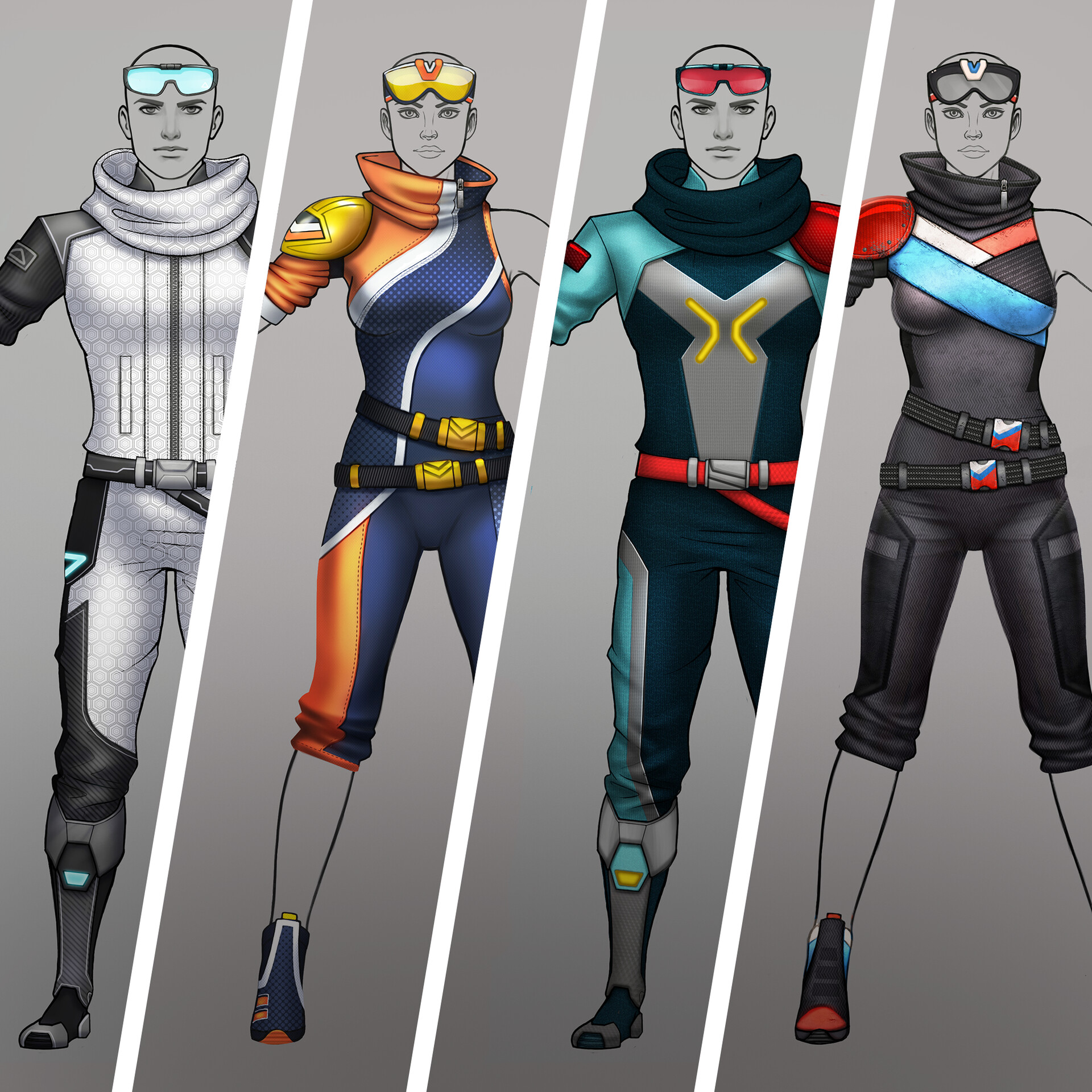 ArtStation - Cyberpunk Bodysuit Concepts