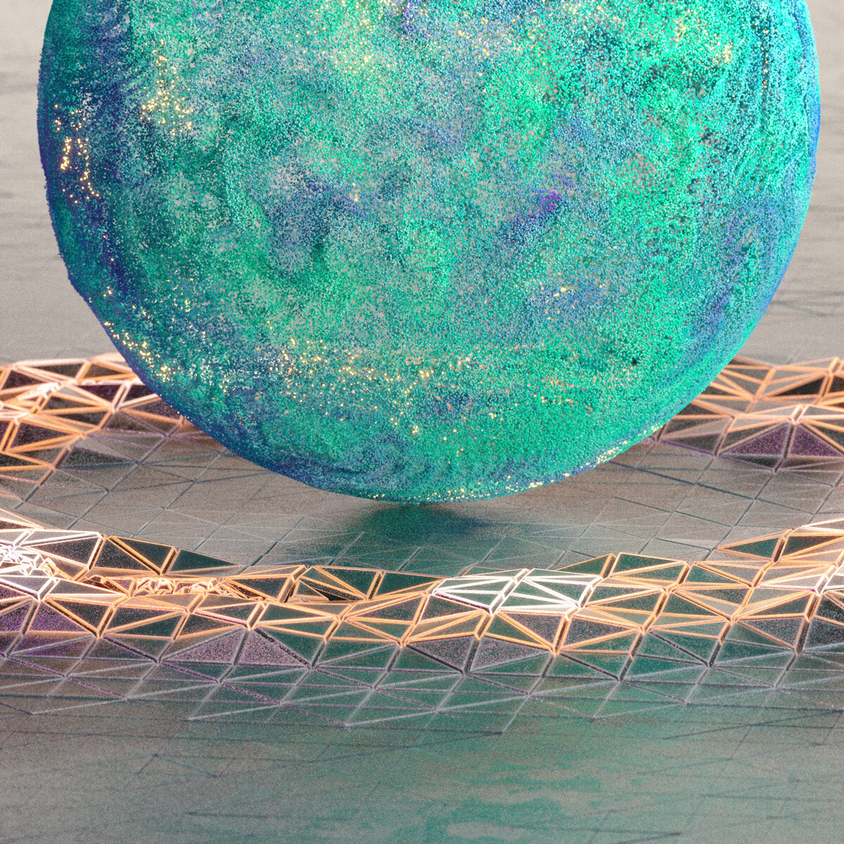 ArtStation - Fluid particle sphere animation