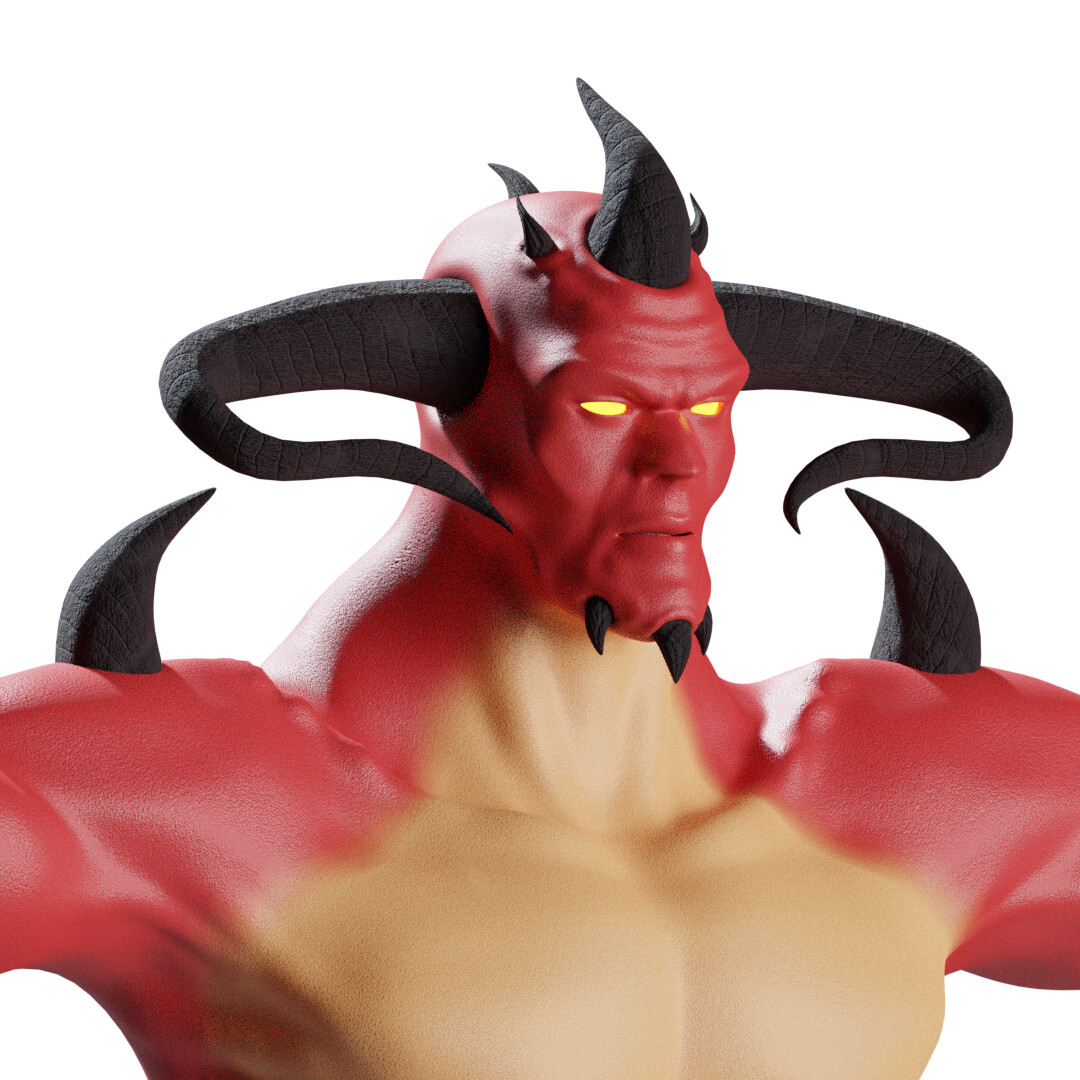 ArtStation - Satan 3D character modeling
