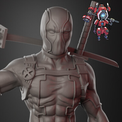ArtStation - Deadpool IHI miniature