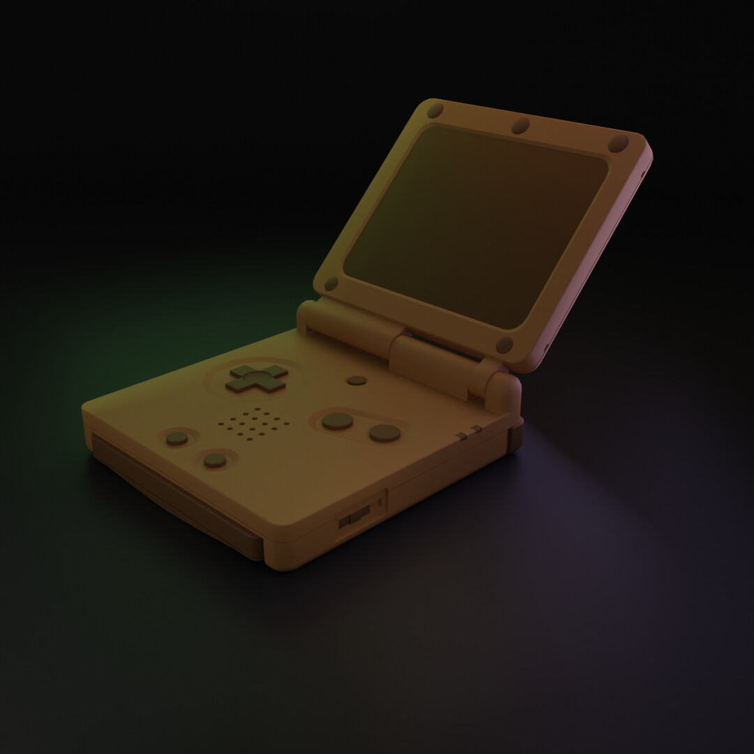ArtStation - Gameboy Advance SP