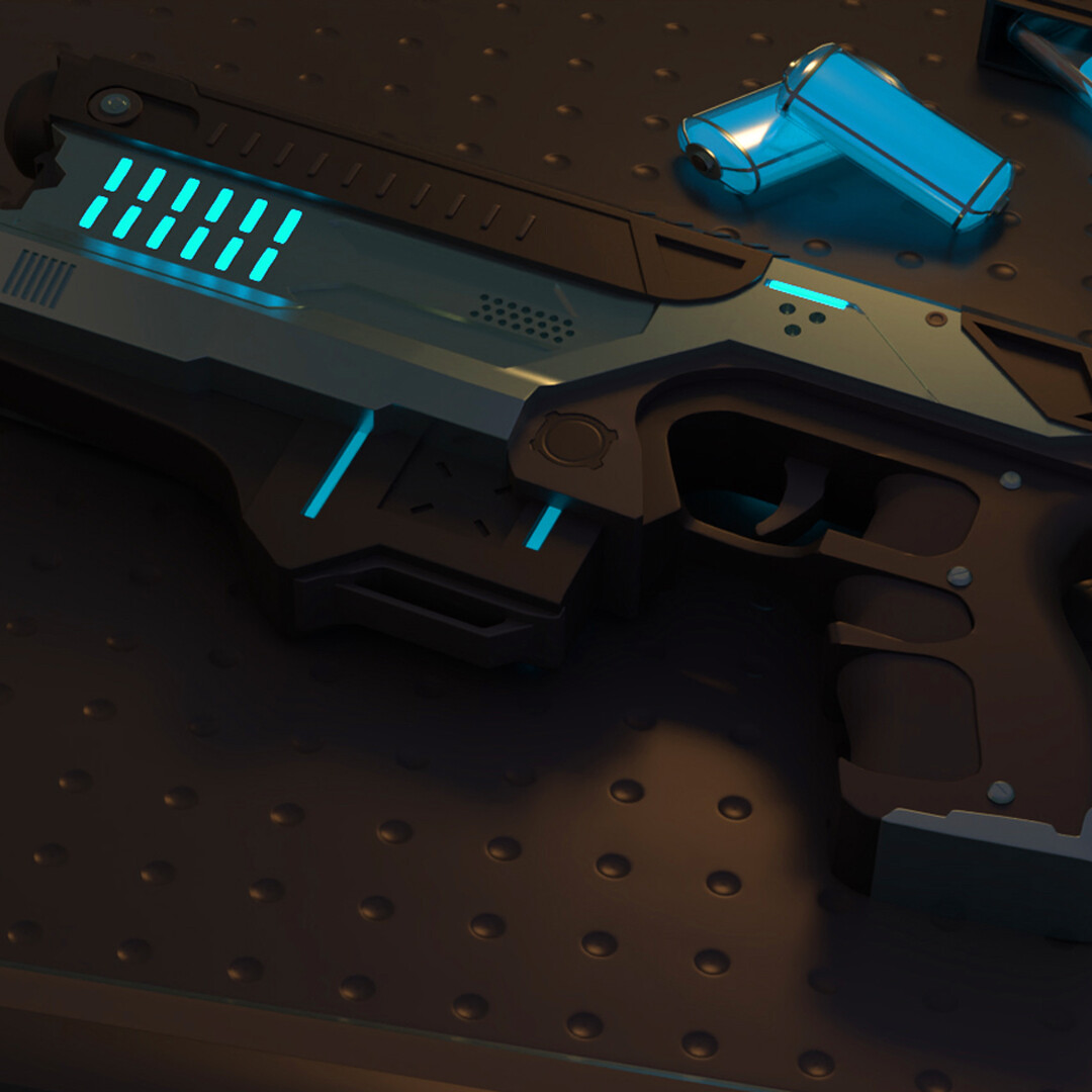 ArtStation - Blaster pistol