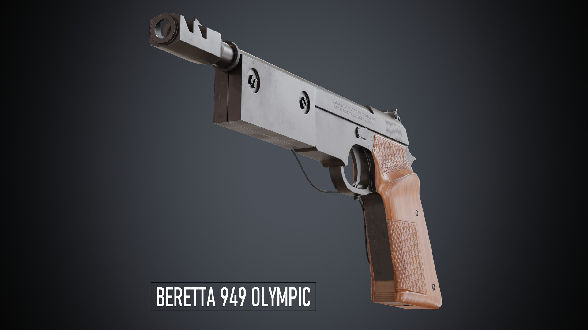 ArtStation - Beretta 949 Olympic Pistol - Game Ready/LP
