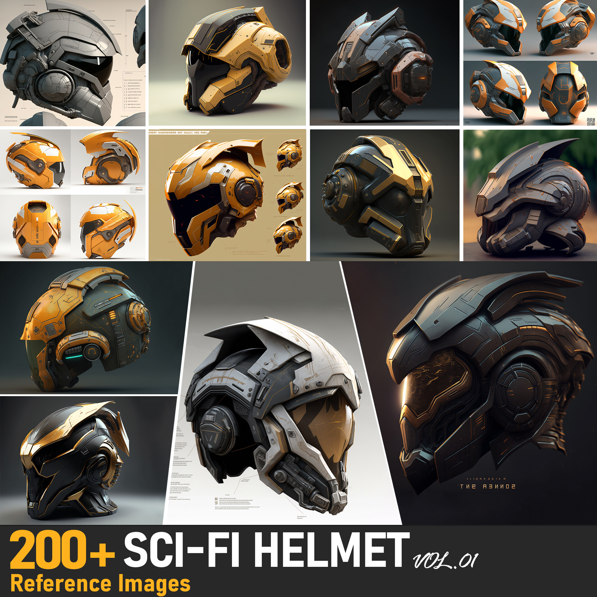 ArtStation - Sci-fi Helmet_VOL.01