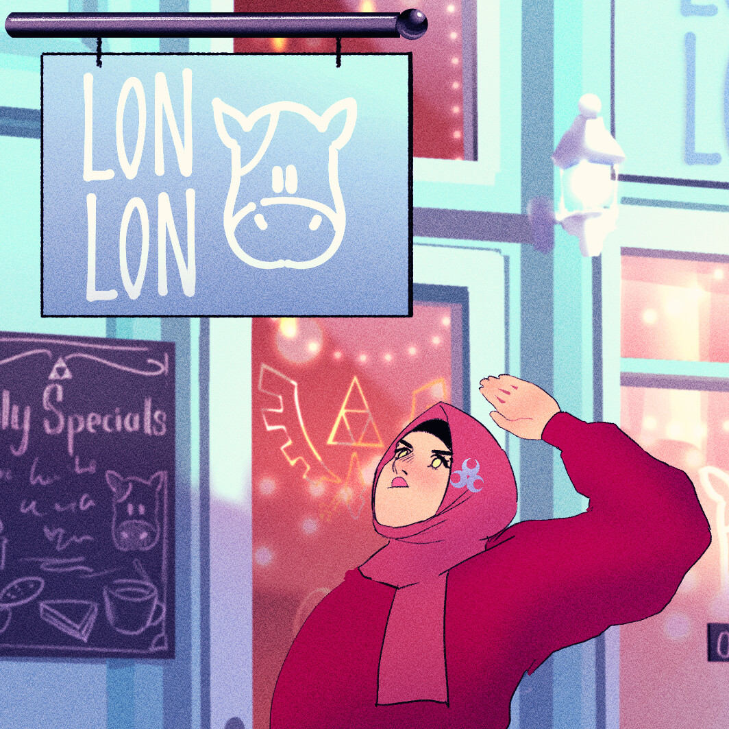 ArtStation - Hitting sign - 2D animation