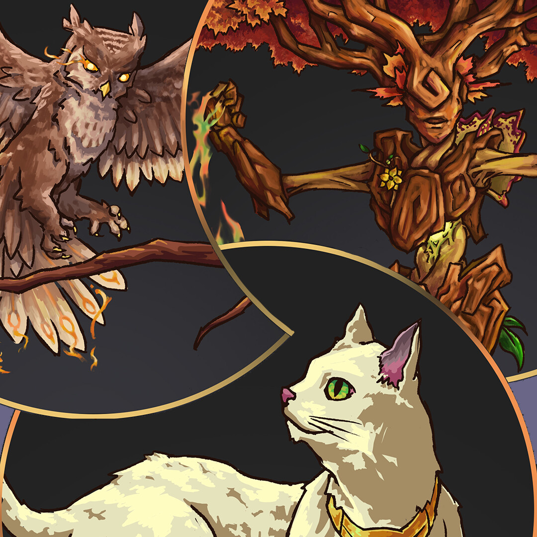 ArtStation - Tokens for a TTRPG