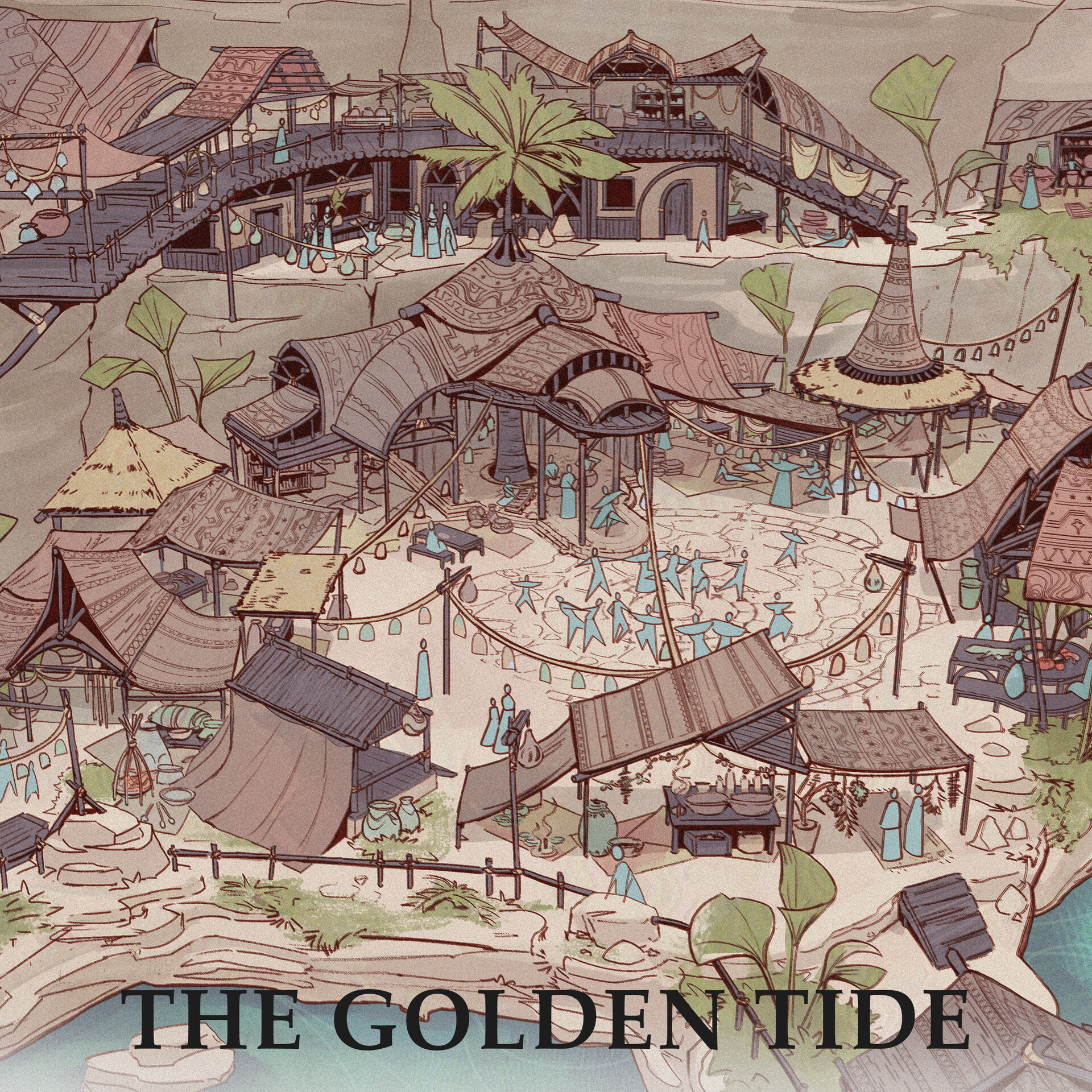 ArtStation - The Golden Tide - Environment