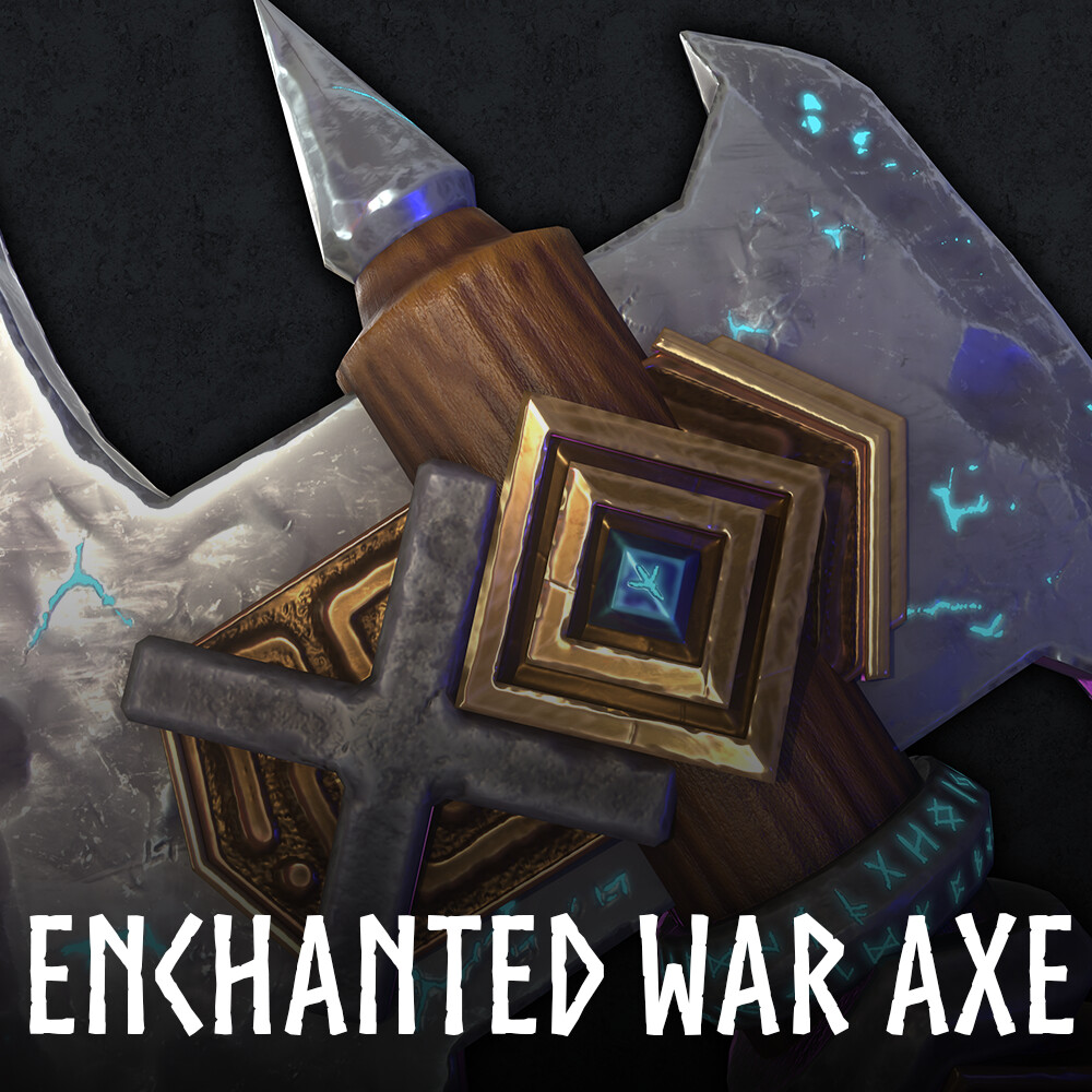 ArtStation - Enchanted War Axe