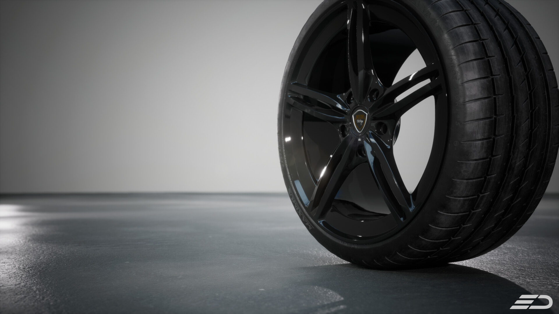ArtStation - Cinematic animation of wheel and rim product visualization