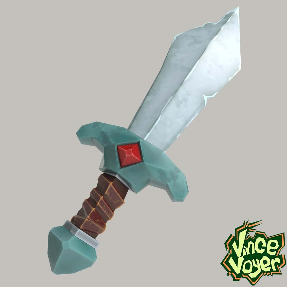 ArtStation - Low-Poly Stylized Sword
