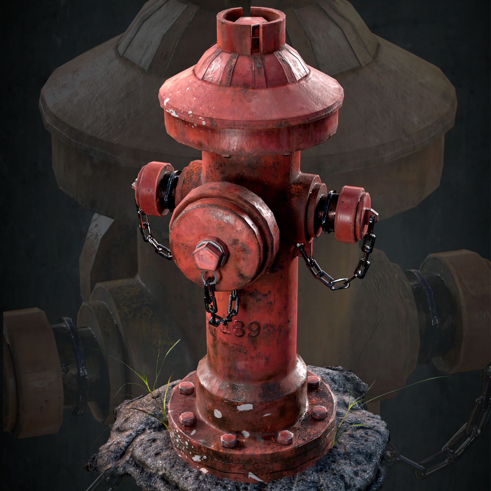 Leonid Dzbanovsky - FIRE HYDRANT GAME-READY ASSET
