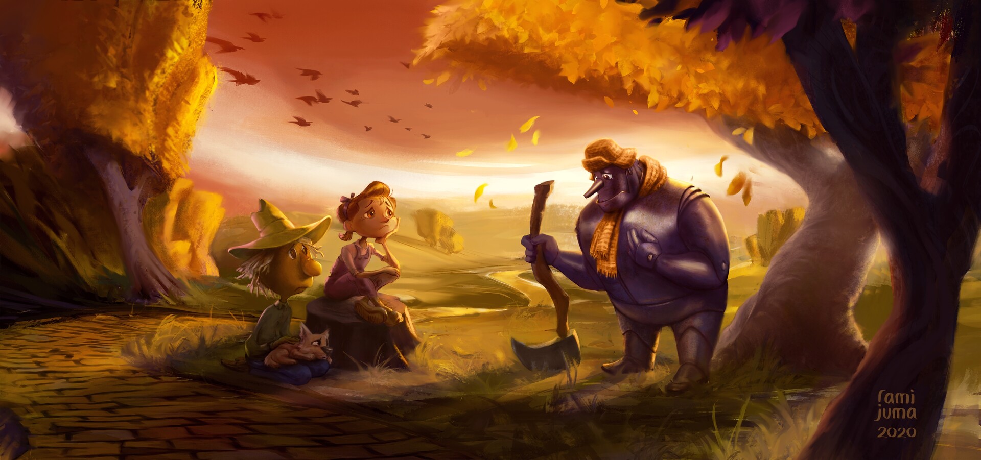 ArtStation - Wizard of Oz - Tinman Moment Painting